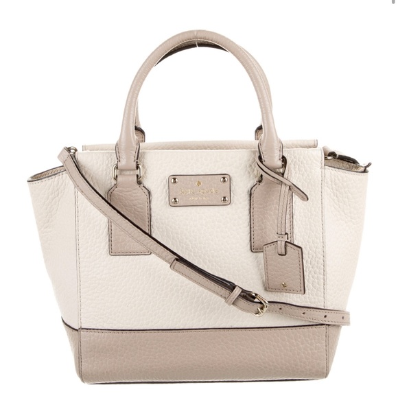 kate spade | Bags | Kate Spade Cream Beige Monochromatic Small Leather ...